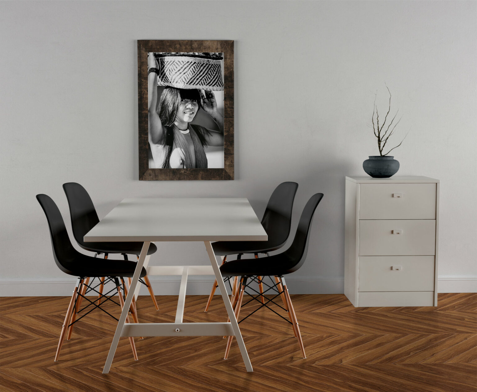 Waura Girl III, Xingu River, Amazonia – Dekorativní fotografie